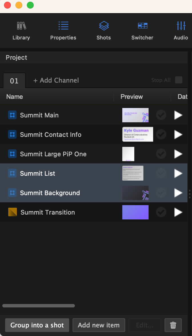Creating Shot Layouts – Help Center