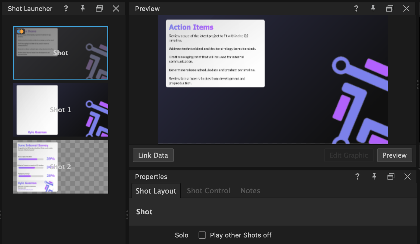 Creating Shot Layouts – Help Center