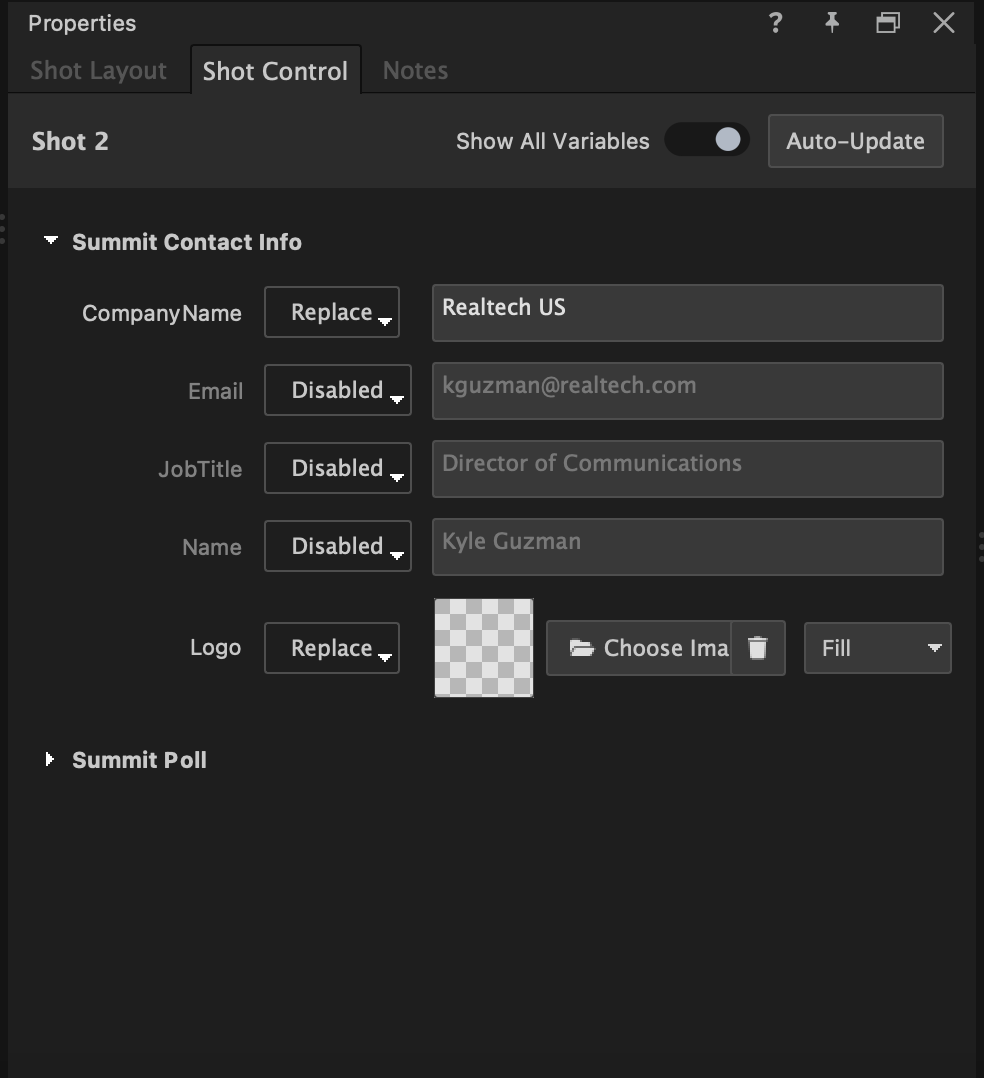 Creating Shot Layouts – Help Center
