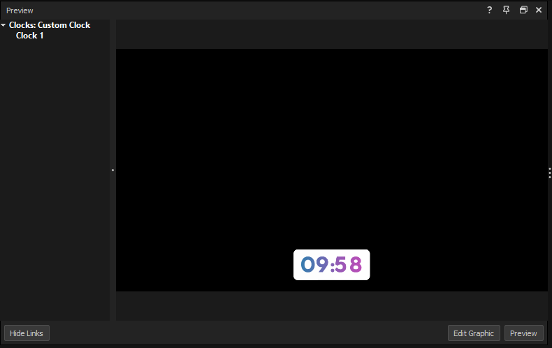 Connect a custom clock to a graphic layer – Help Center