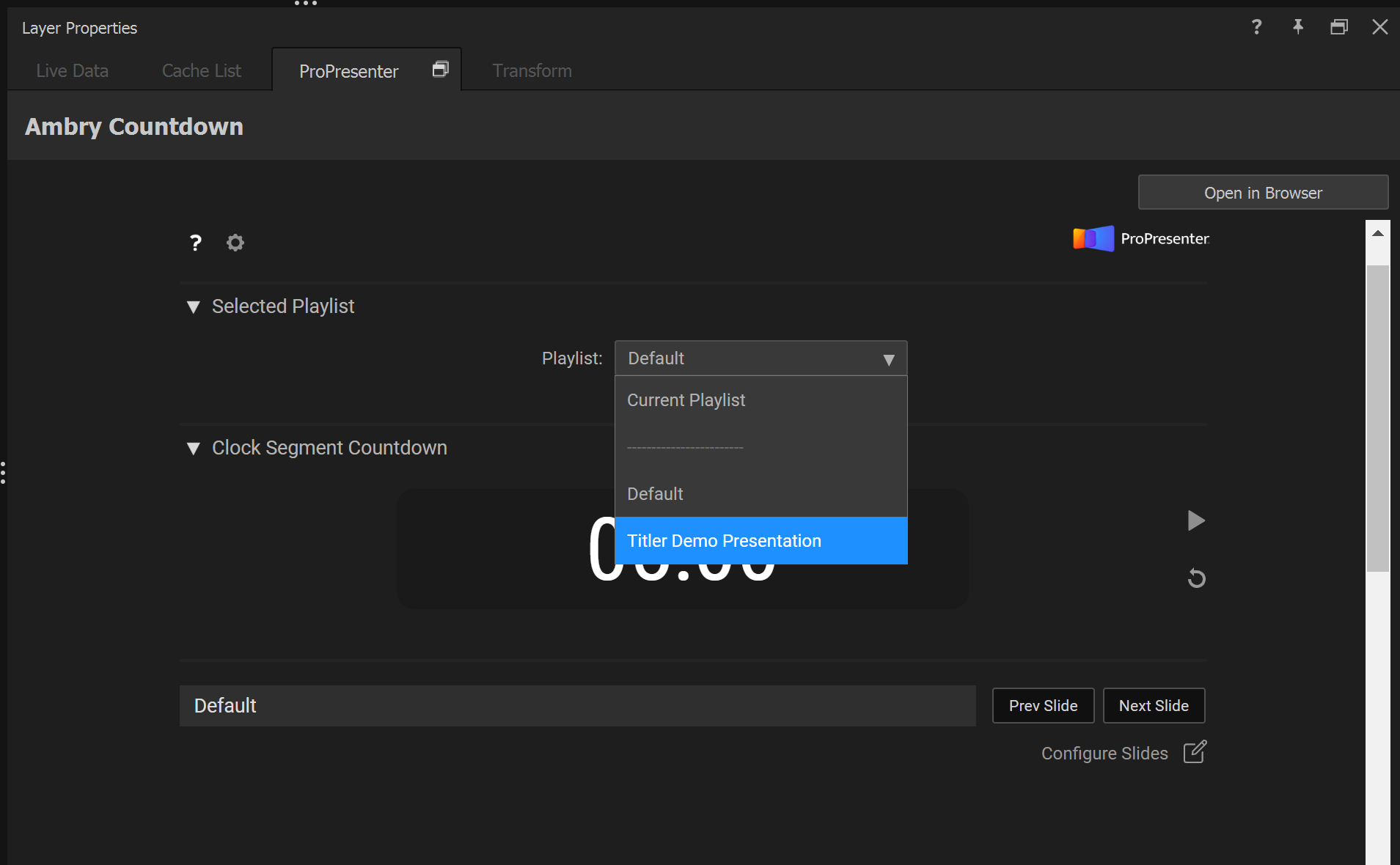 Configure your Pro Presenter Playlist – Help Center