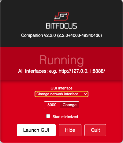 Bitfocus Companion Setup – Help Center