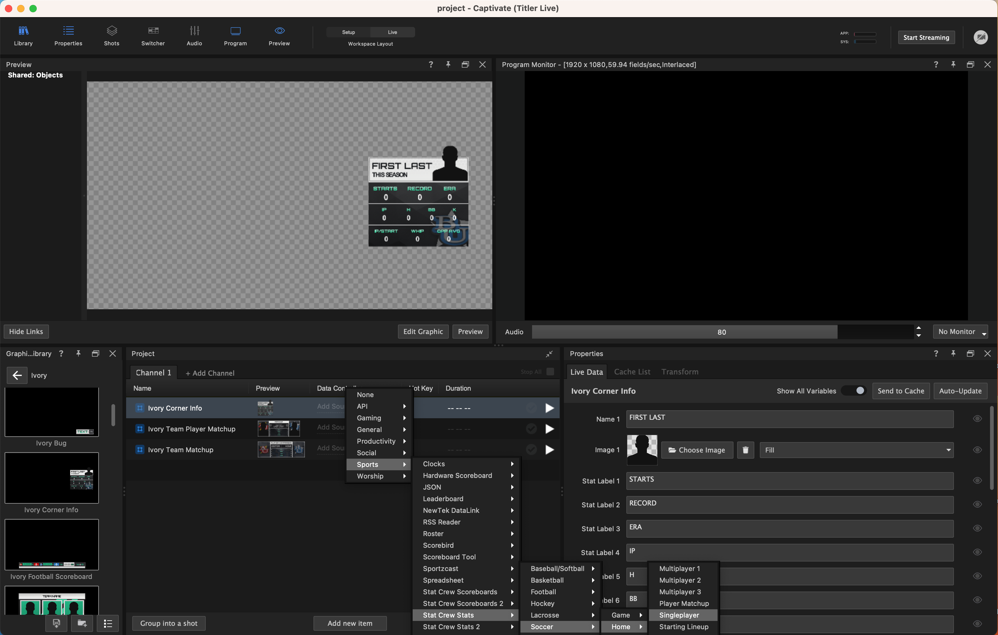 Connect Stat Crew statistical data to a graphic layer – Help Center