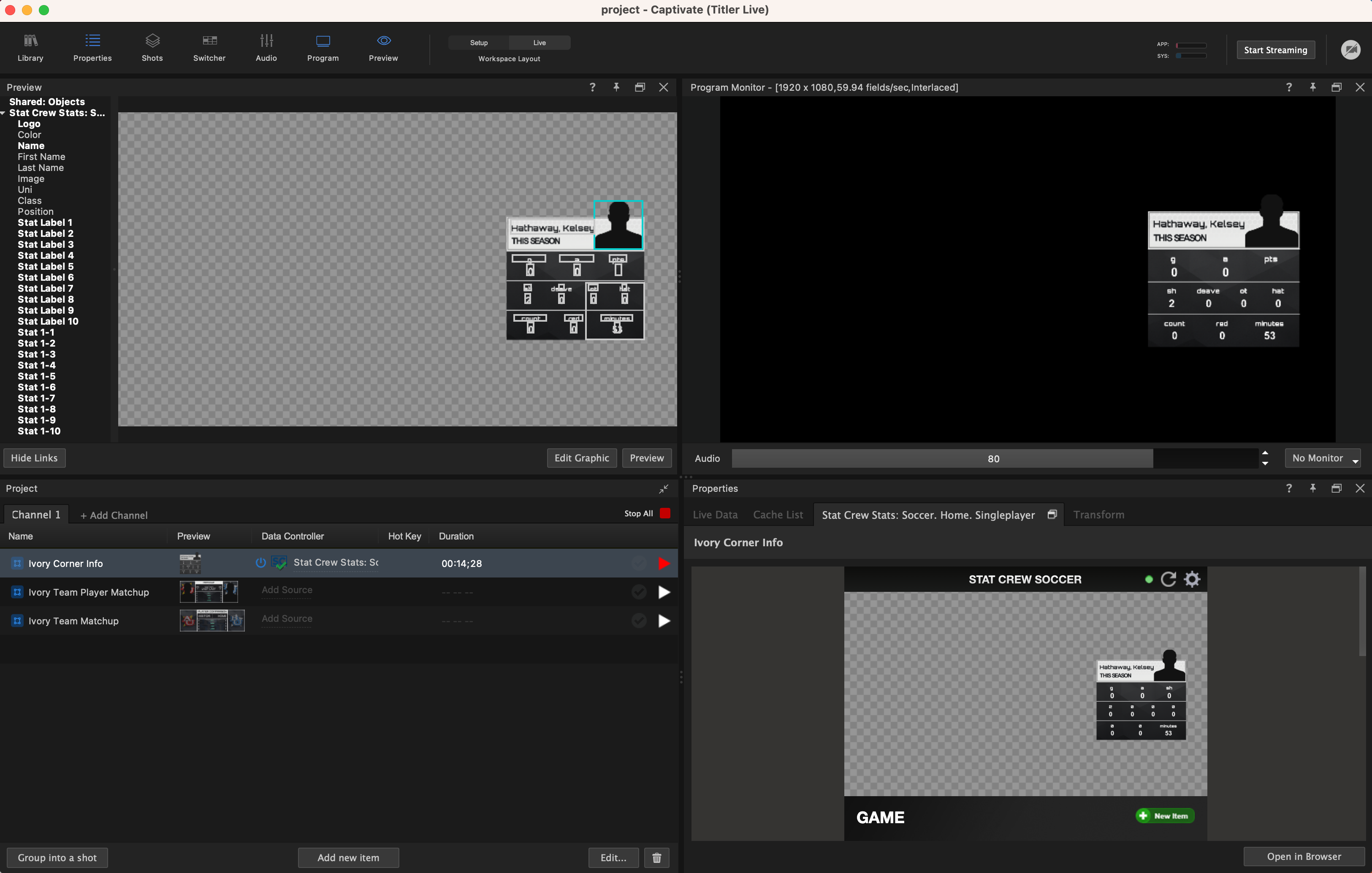 Connect Stat Crew statistical data to a graphic layer – Help Center