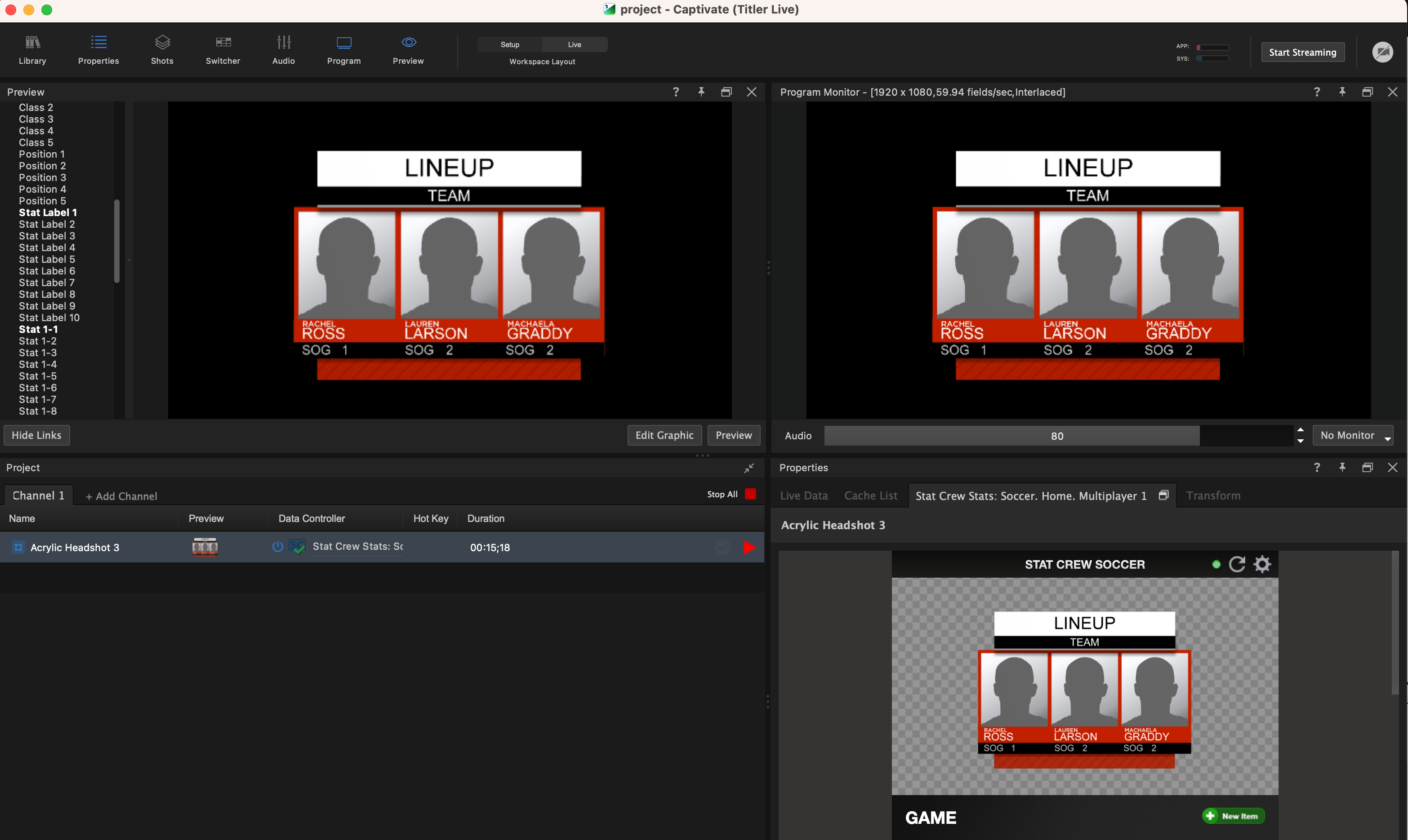 Connect Stat Crew statistical data to a graphic layer – Help Center