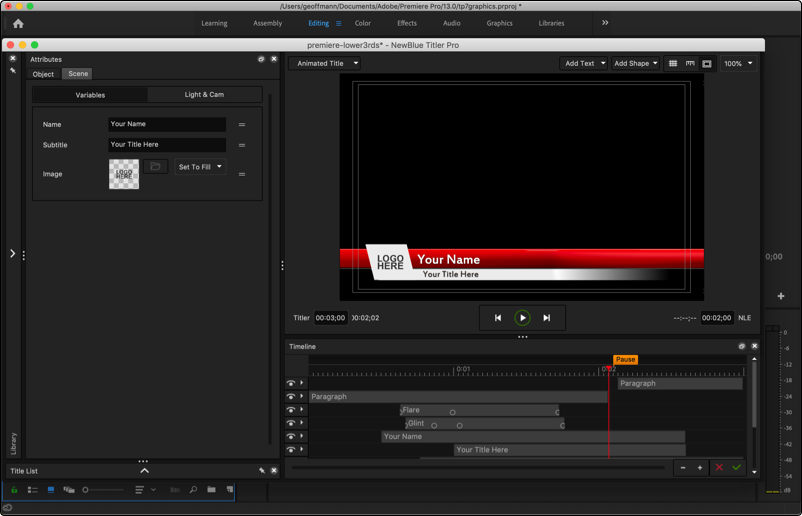 Add graphics in Adobe Premiere Pro – Help Center